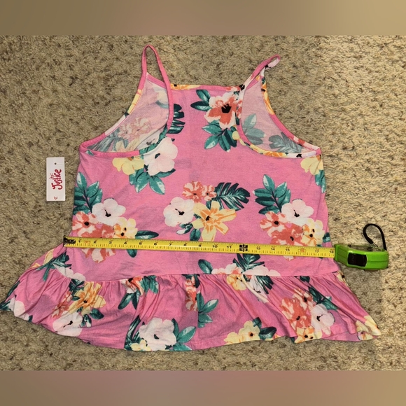 Justice | Shirts & Tops | Brand New With Tag Light Pink With Flowers ...